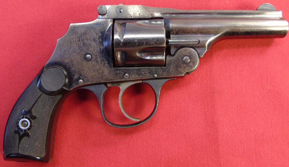 Hopkins & Allen Forehand Model Hammerless Revolver.