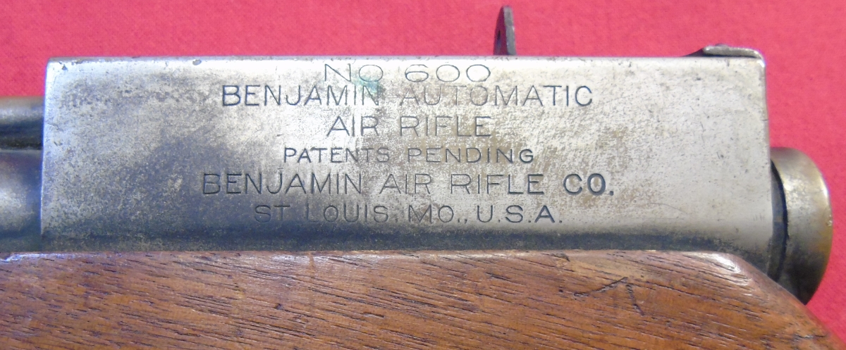 Benjamin No 600 Automatic Air Rifle. .60 Caliber Ball For Sale at ...