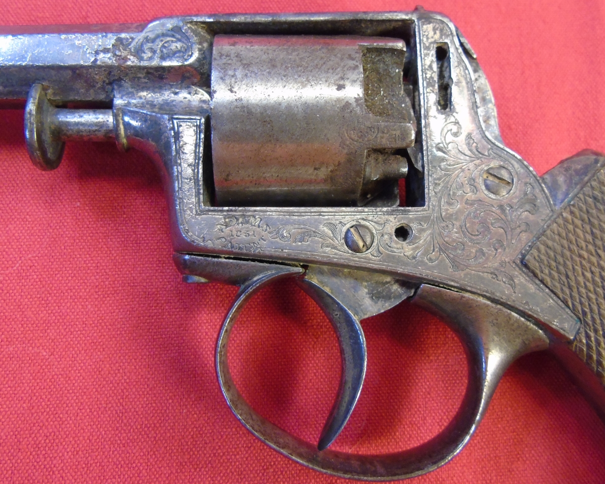 Adams Patent Engraved Percussion Revolver. .25 Acp For Sale at ...
