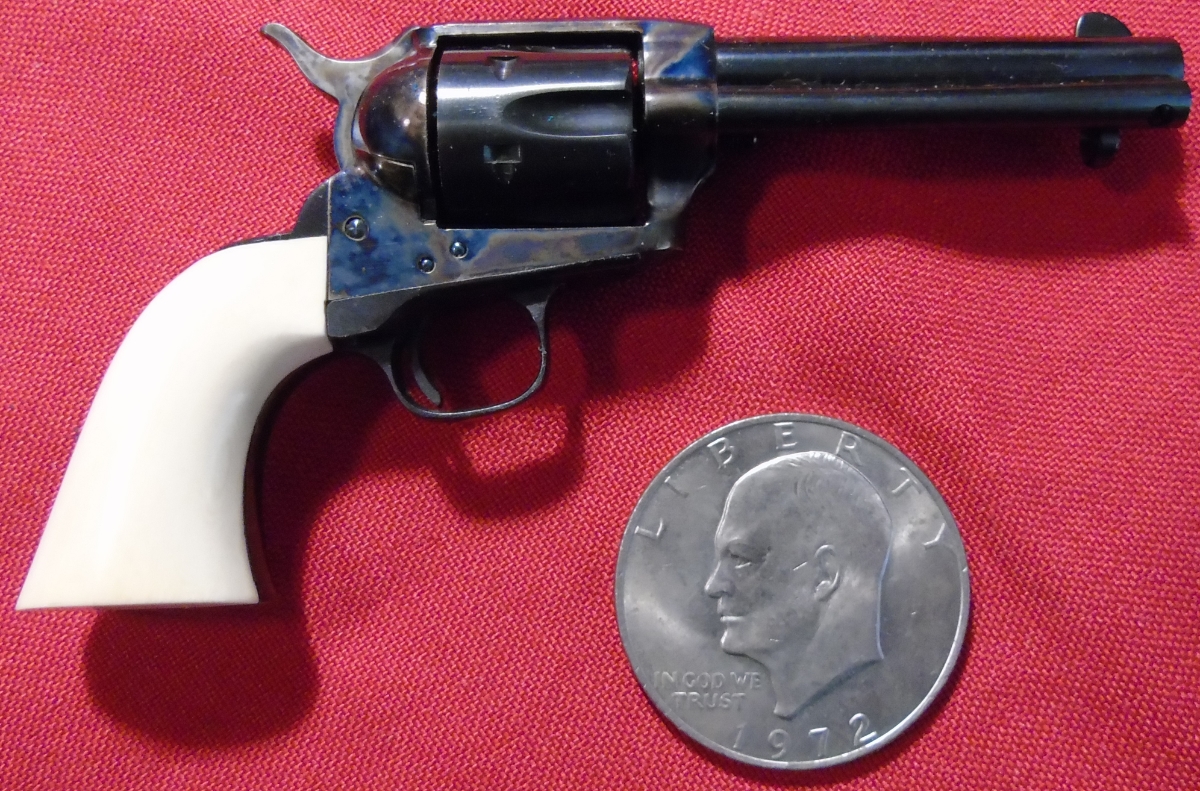 Uberti Miniature Single Action Colt W/Genuine Ivory Grips.Including ...