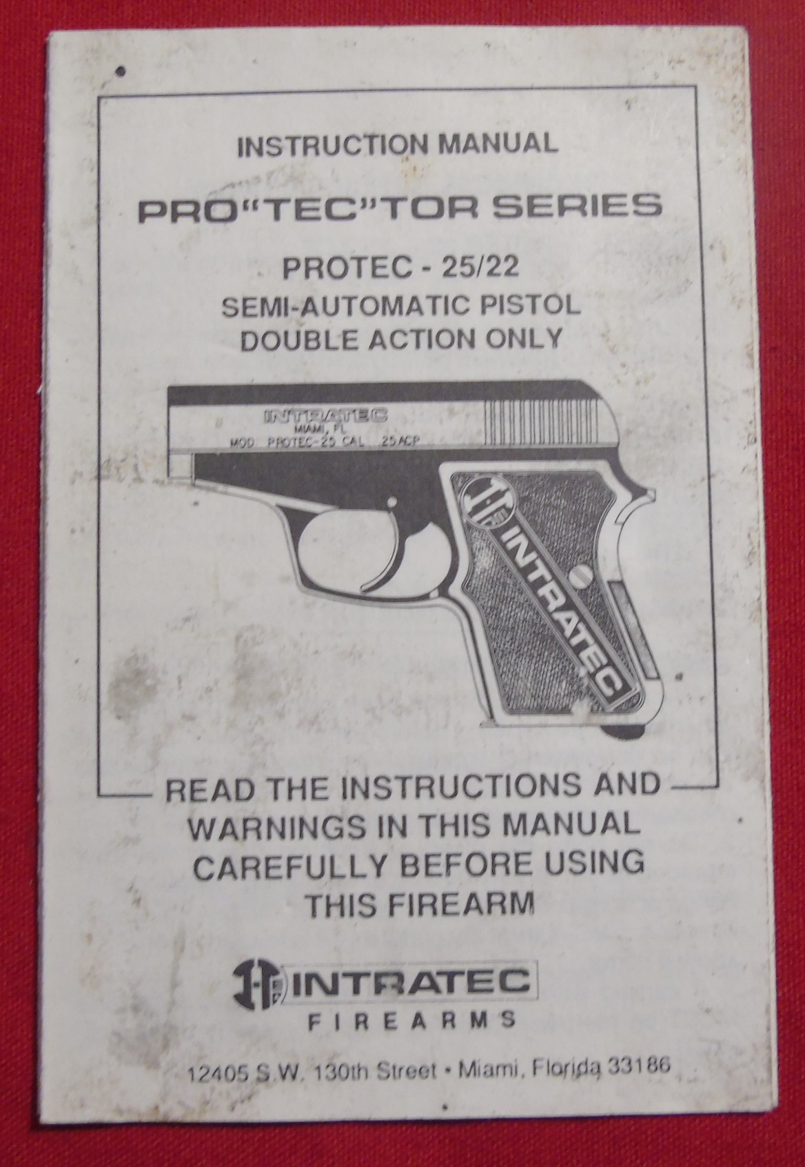 Intratec Pro"Tec"Tor Series Semi Auto Pistol. .25 Acp For Sale at ...