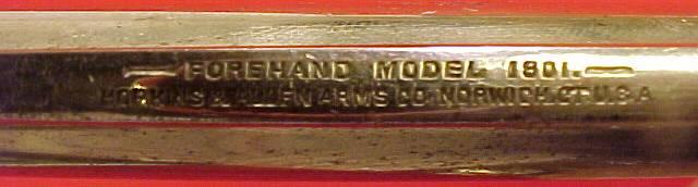 Forehand & Wadsworth Model 1901 Top Break In 32 S&W Long Calibre. For ...