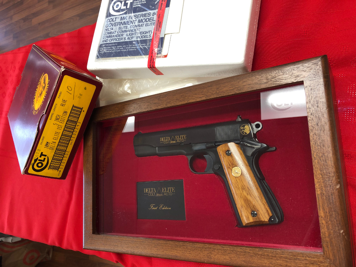 Colt Delta Elite "1st Edition" Boxed Complete 10mm 10mm For Sale at ...