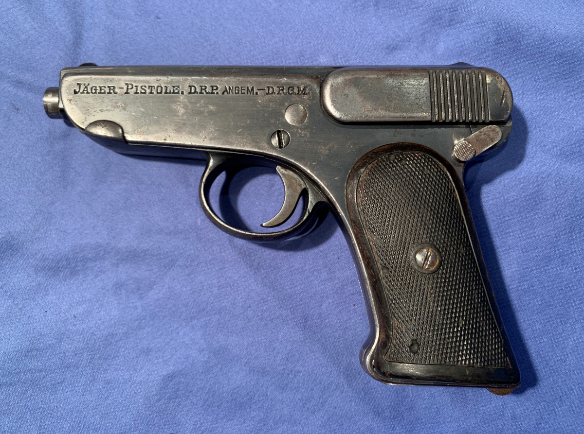 Franz Jäger & Co., Suhl Rare all original matching 1915 Jäger Pistol