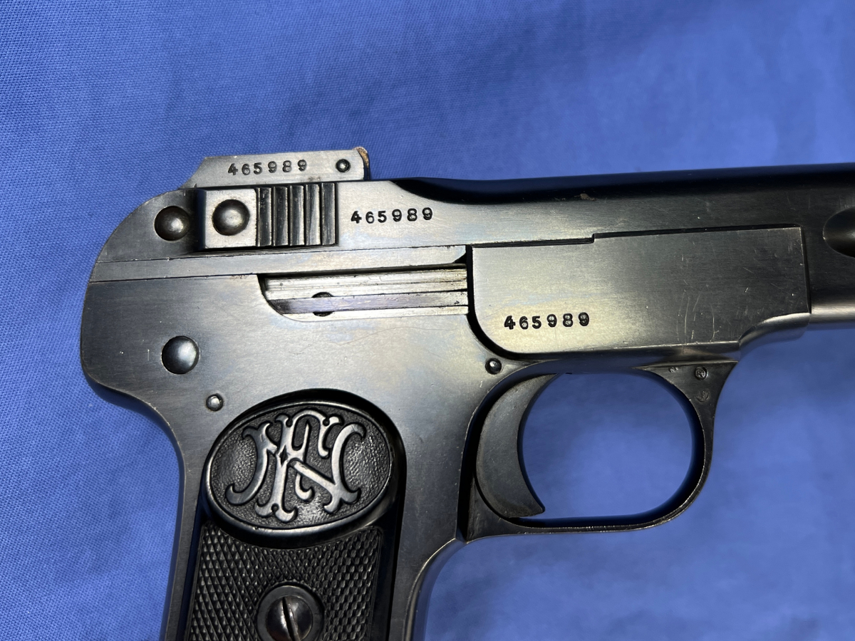 Fn M1900, Excellent Condition, Made In 1907 Or 1908, Perhaps Arsenal ...