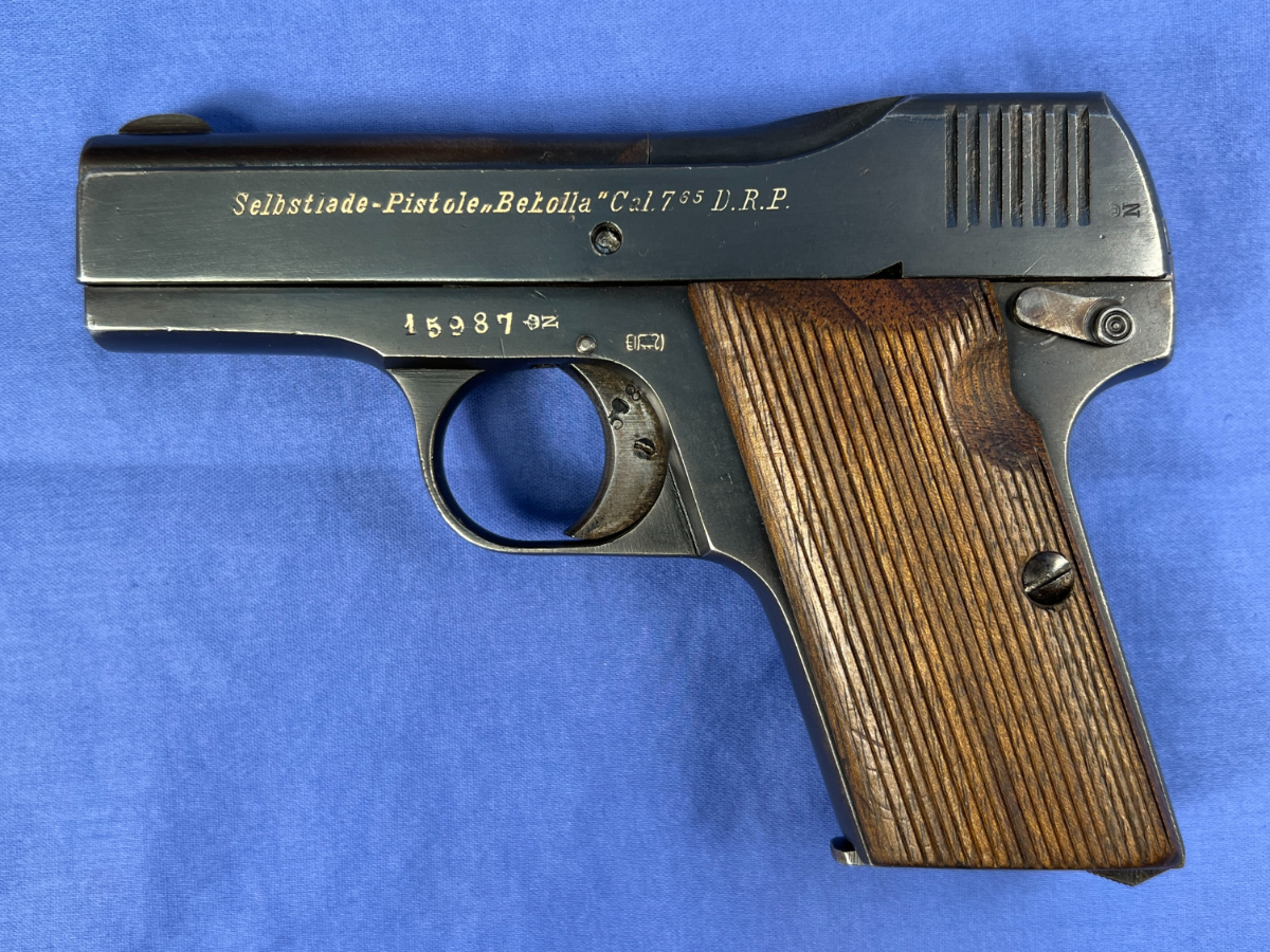 Becker And Hollander Imperial Army Accepted Beholla With Holster 7.65mm ...