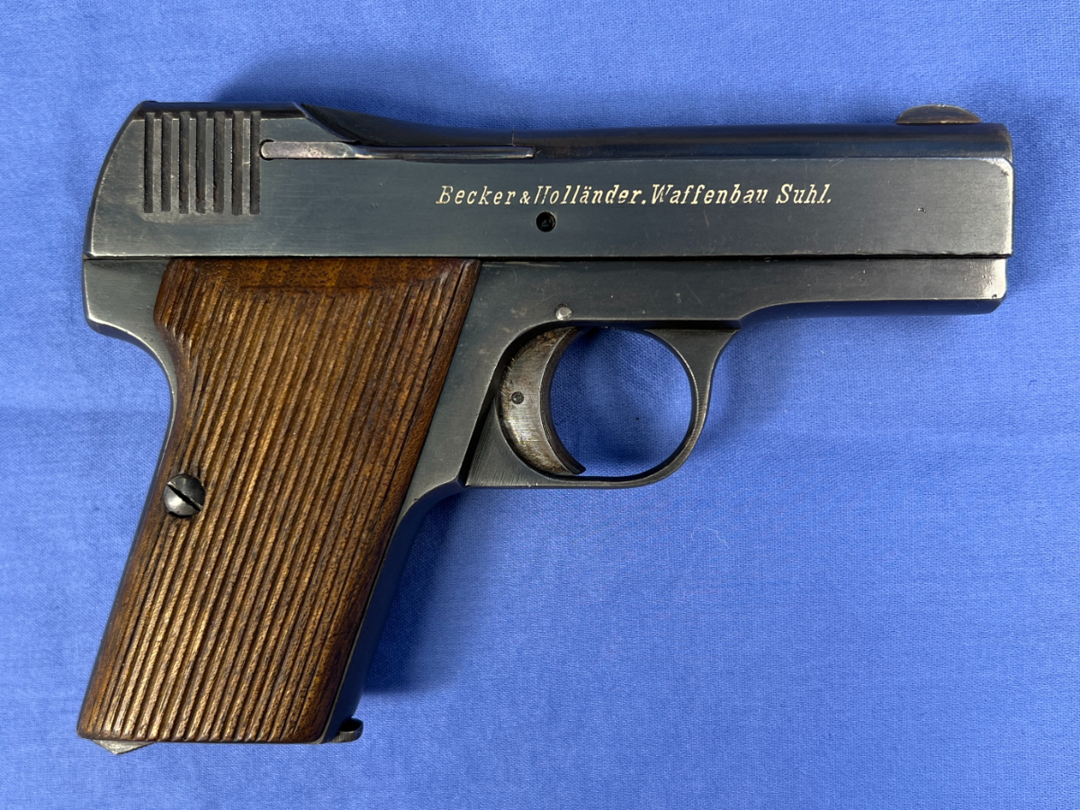 Becker And Hollander Imperial Army Accepted Beholla With Holster 7.65mm ...