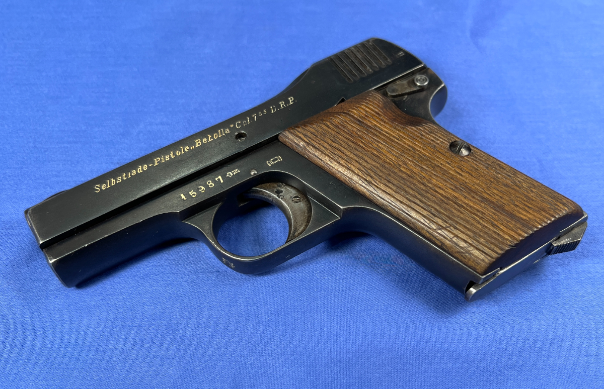 Becker And Hollander Imperial Army Accepted Beholla With Holster 7.65mm ...