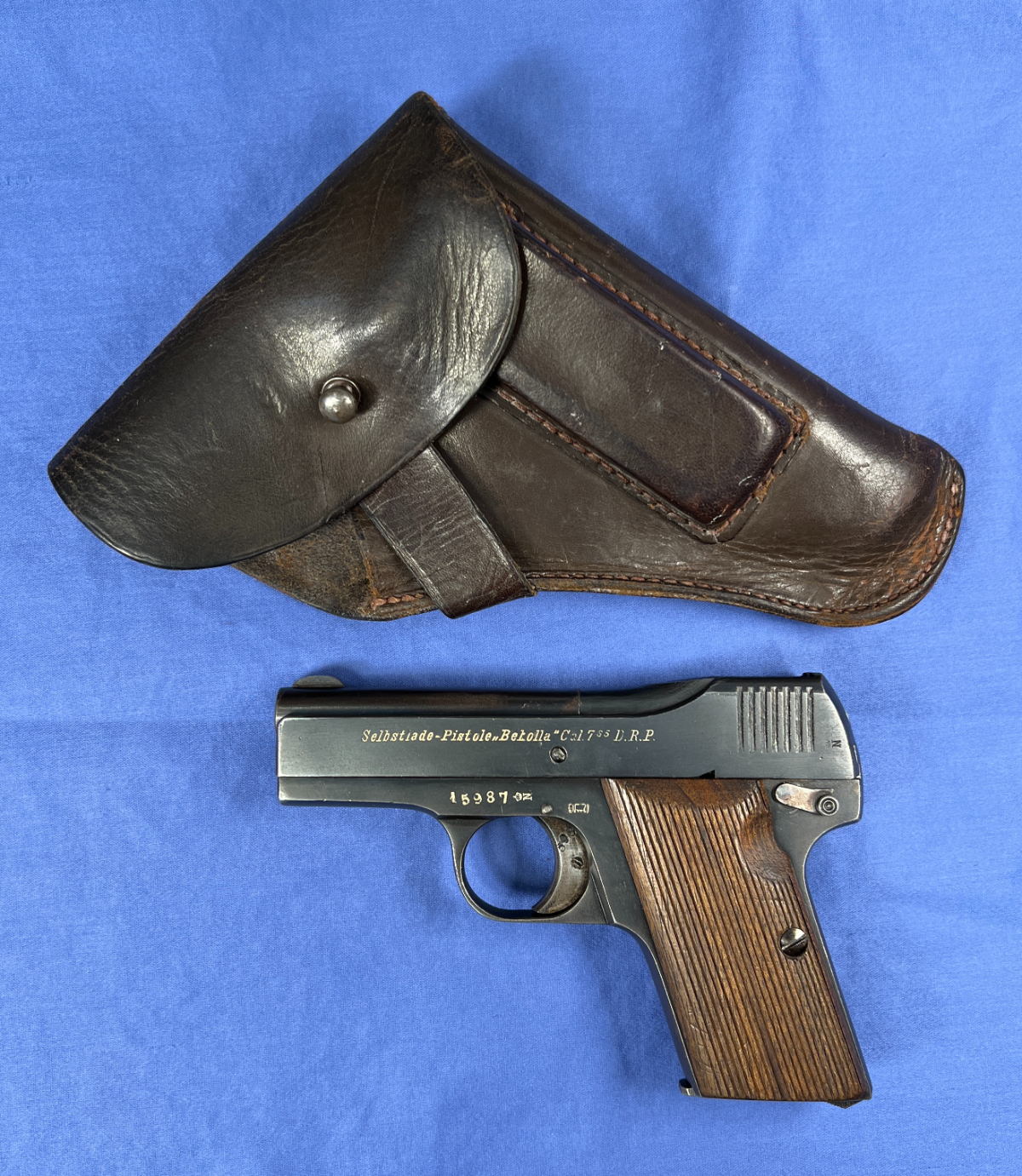 Becker And Hollander Imperial Army Accepted Beholla With Holster 7.65mm ...