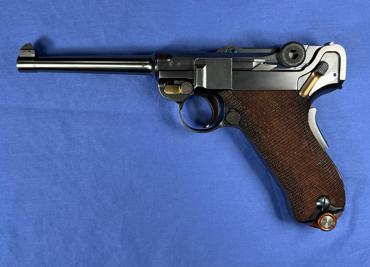 Dwm Beautiful 1900/06 Swiss Military Luger, Cross In Sunburst, Made In 1908, With Military ...