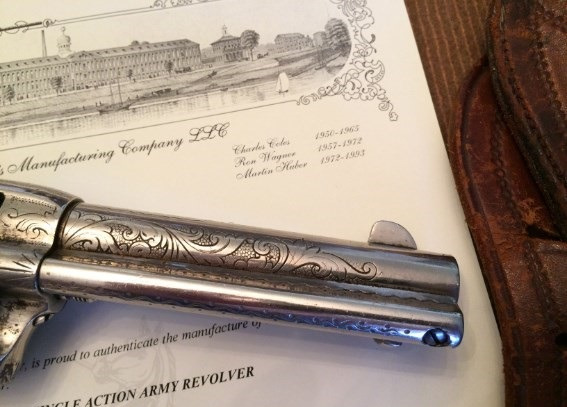 Colts Manufacturing Company Black Powder Engraved Colt Saa .45cal ...