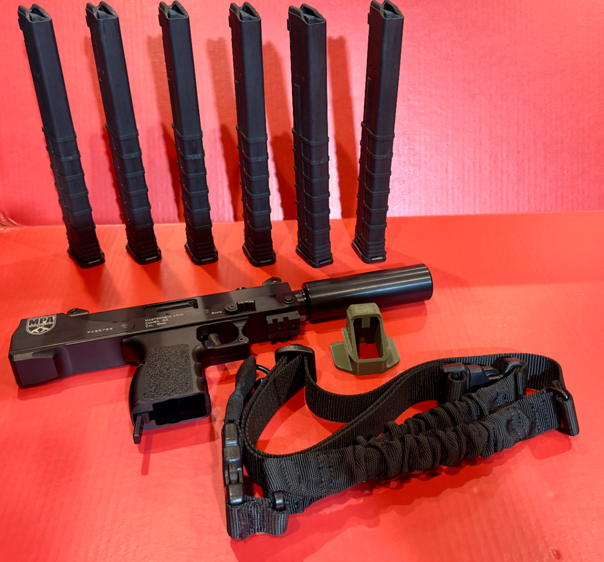 MasterPiece Arms MPA30T 9mm 4.5" Pistol Barrel Extension 6 (six) 30rds mags 9mm Luger 17317854 ...