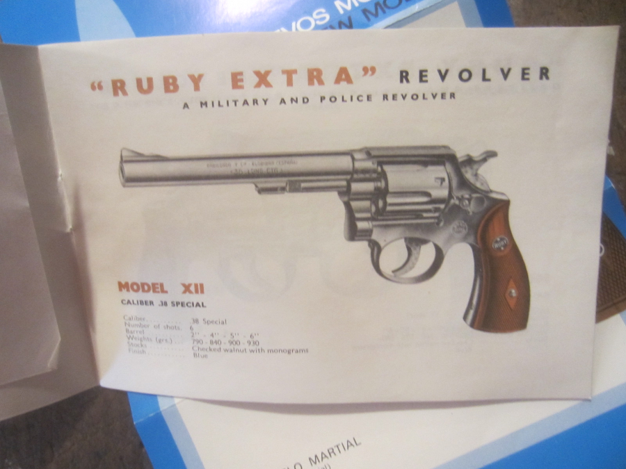 Llama - 1968 Ruby Extra Model Xii - Smith Wesson Clone - Minty With Box ...