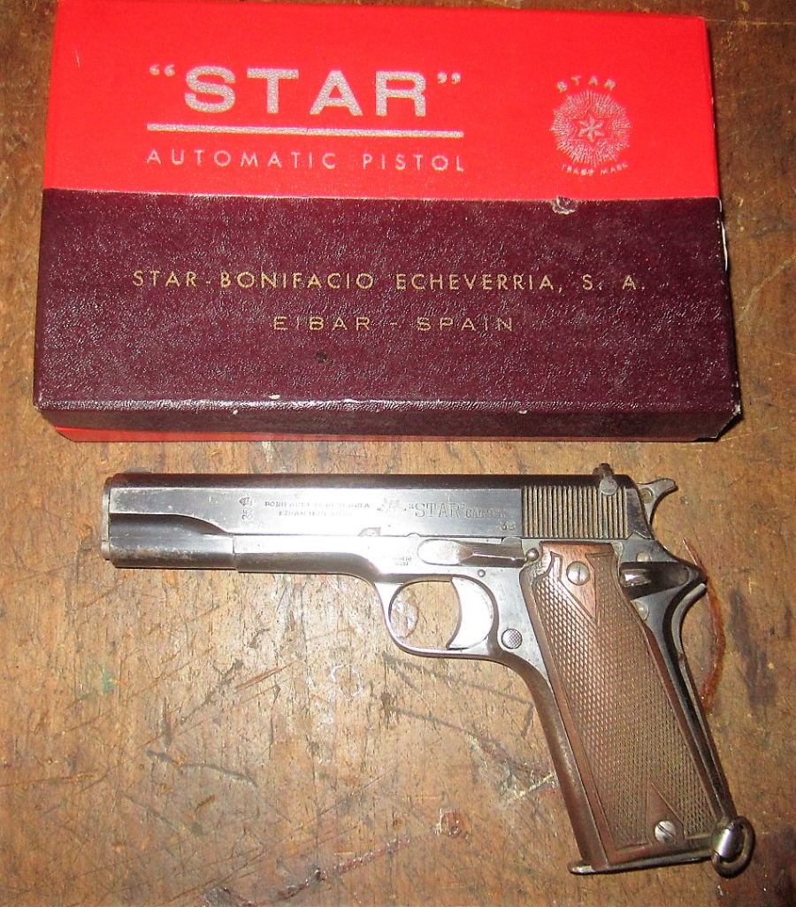 Star Automatic Pistol Model A - Colt 1911 Clone - Original Box Etc ...