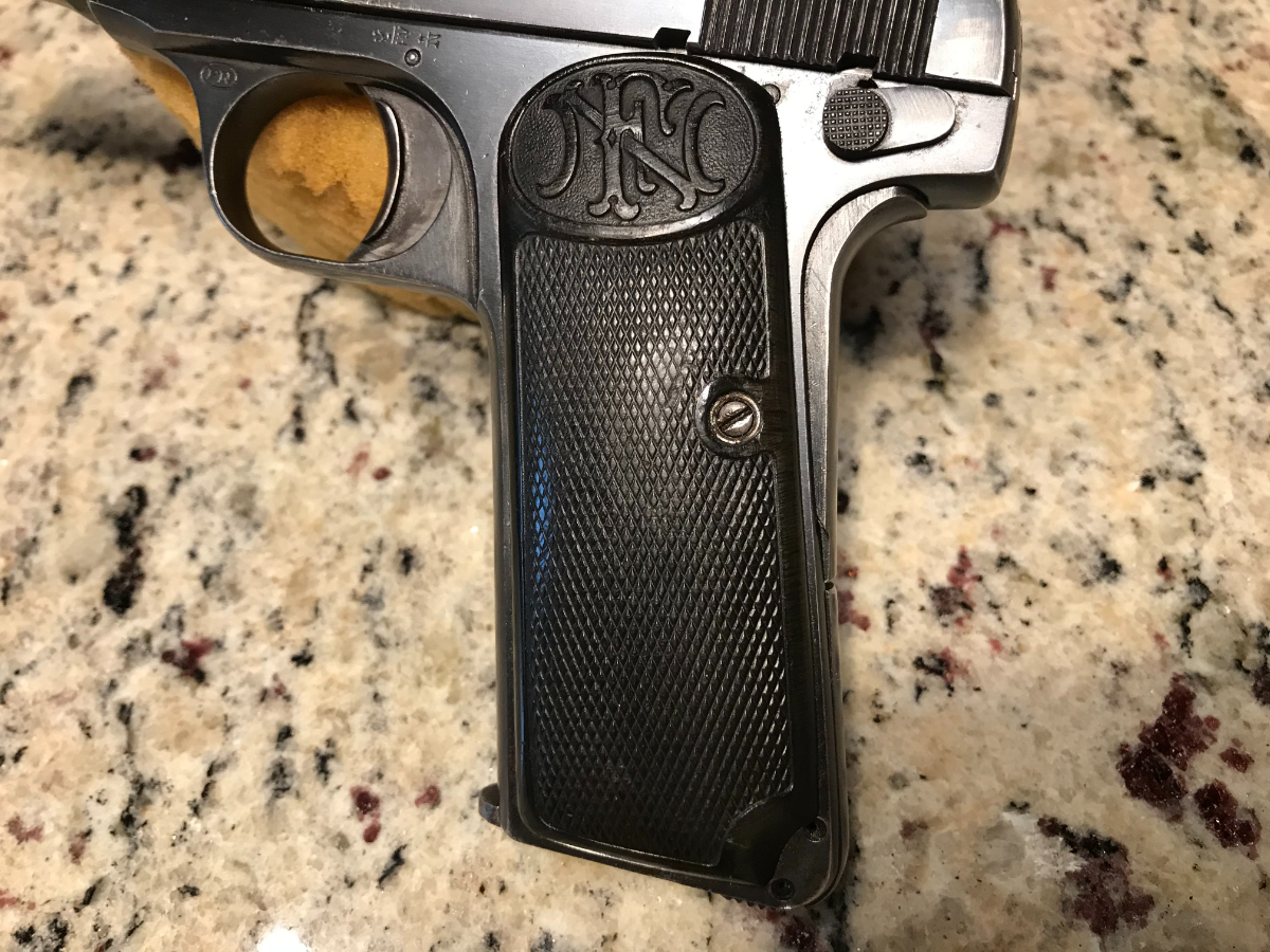 Fabrique National Dutch Fn Model 7.6 Ca Browning Pat. Pre Wwii .380 Acp ...