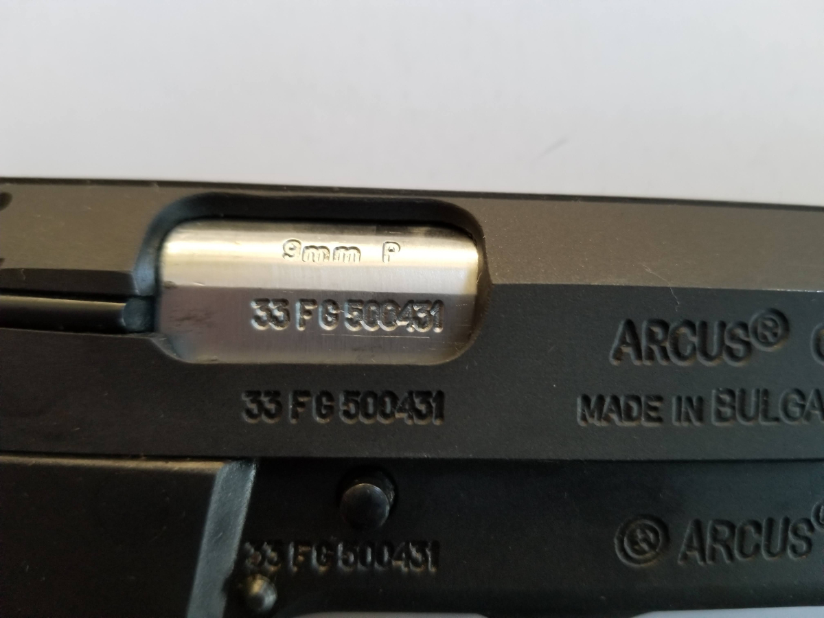 Arcus 98da Semi-Automatic Pistol, 15+1 Capacity. 9mm Luger +P For Sale ...