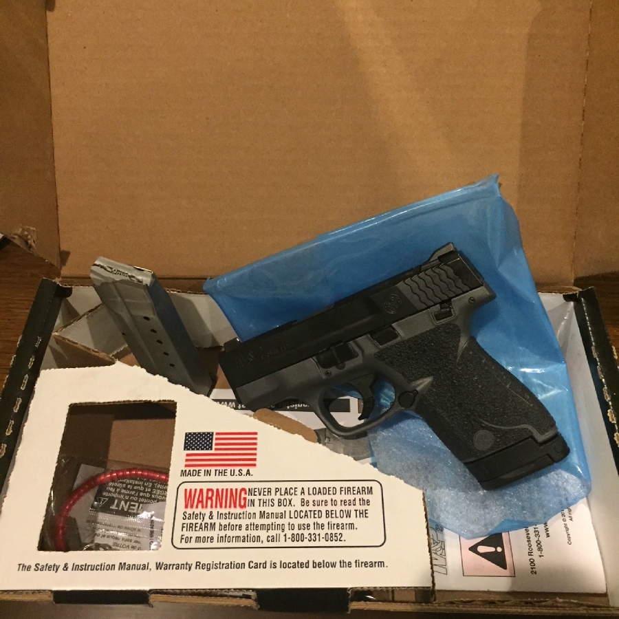 Smith & Wesson M&P Shield 9mm Custom Cerakoted & Talon Grips Nib 9mm ...
