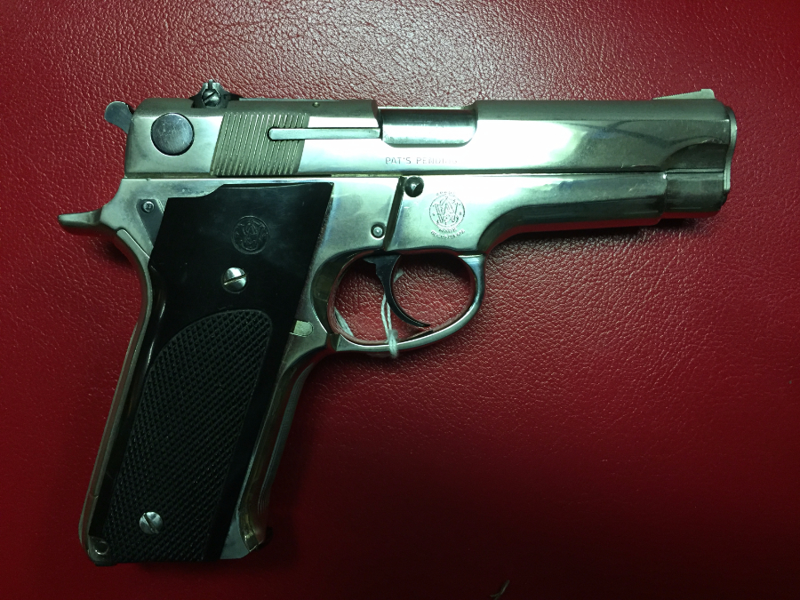 Smith & Wesson S&W Model 59 Nicklefinish 9mm Luger For Sale at ...