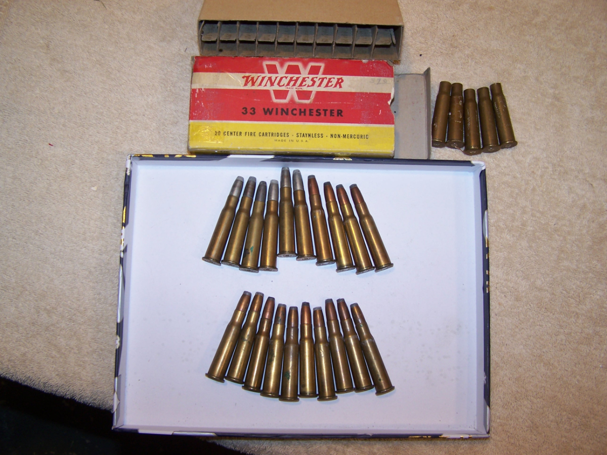 33 Winchester Factory Cartridges 20 Mixed Mongrels .33 Wcf For Sale at ...