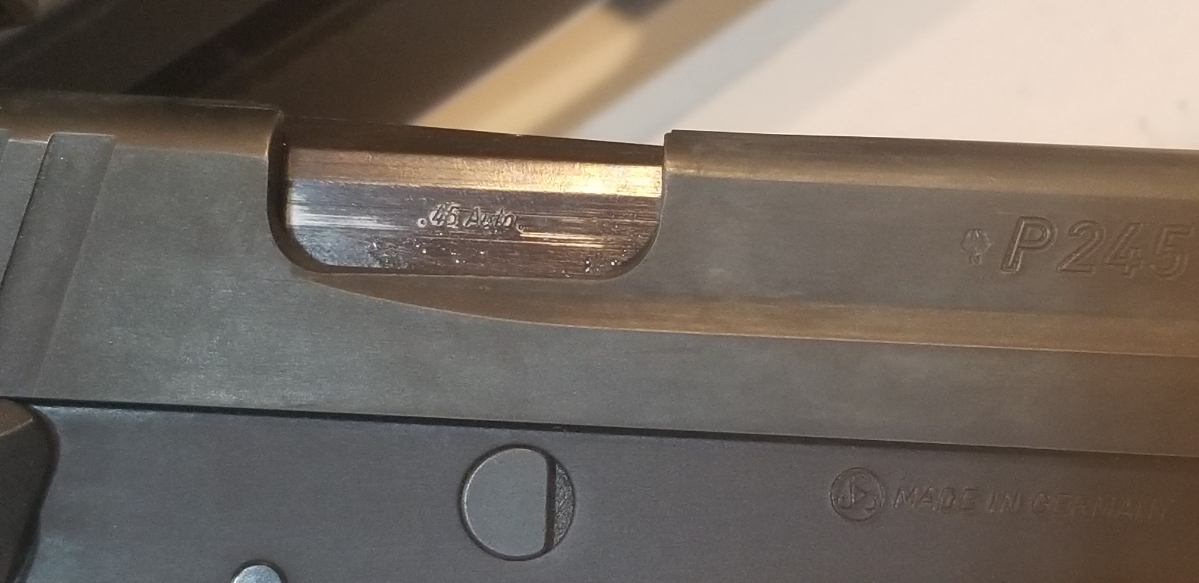 Pictures: SIG SAUER P245 -45-B MADE IN GERMANY WITH OPTIMA 2000 RED DOT ...