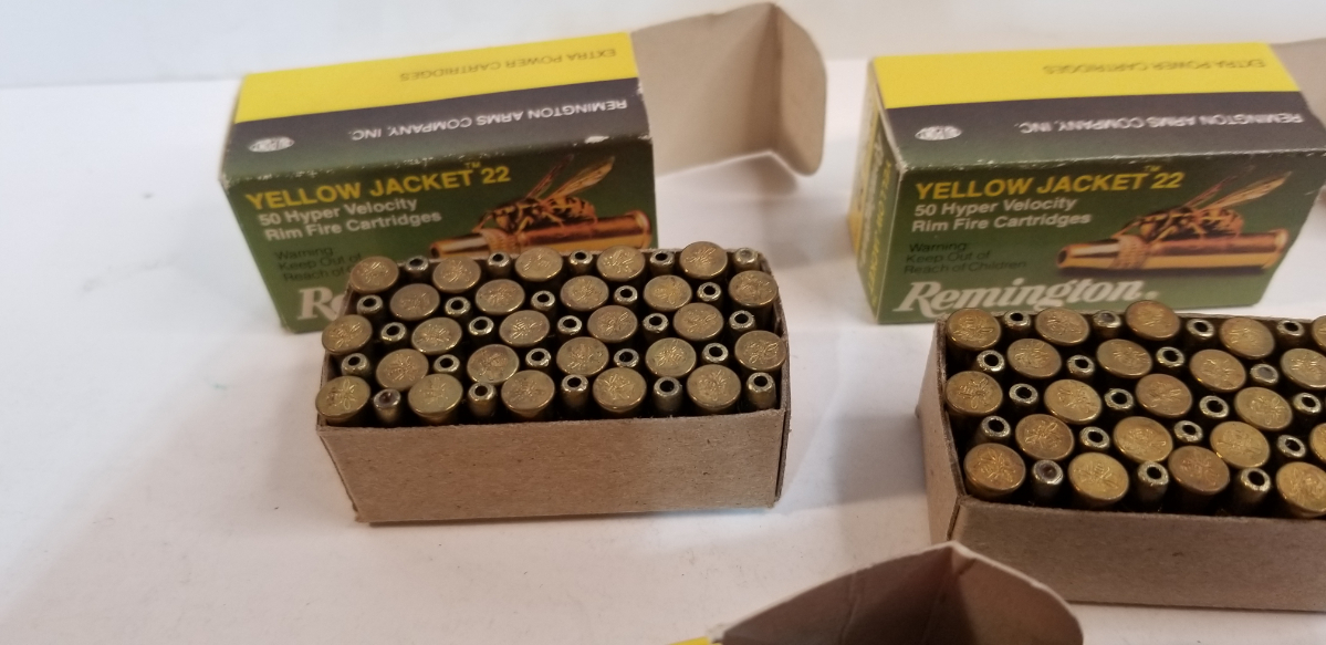 REMINGTON 22 LR YELLOW JACKET HYPER VELOCITY 33GR TRUNCATED HOLLOW ...