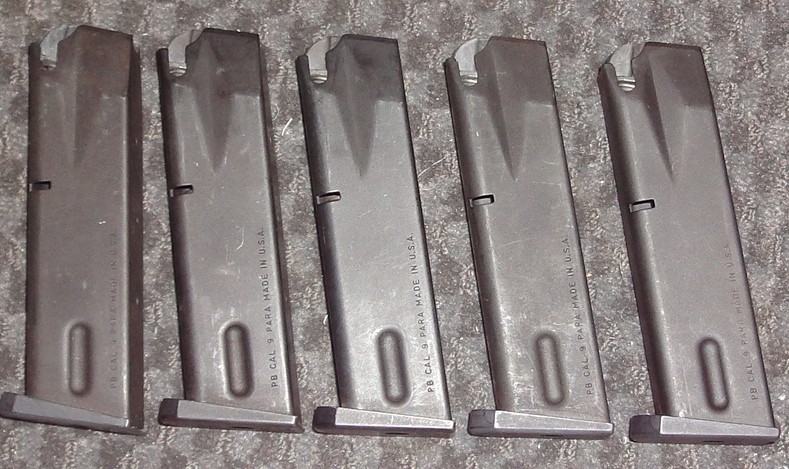 Beretta Model 92 Magazines, Five(5), Parkerized, Made In Usa. 9mm ...