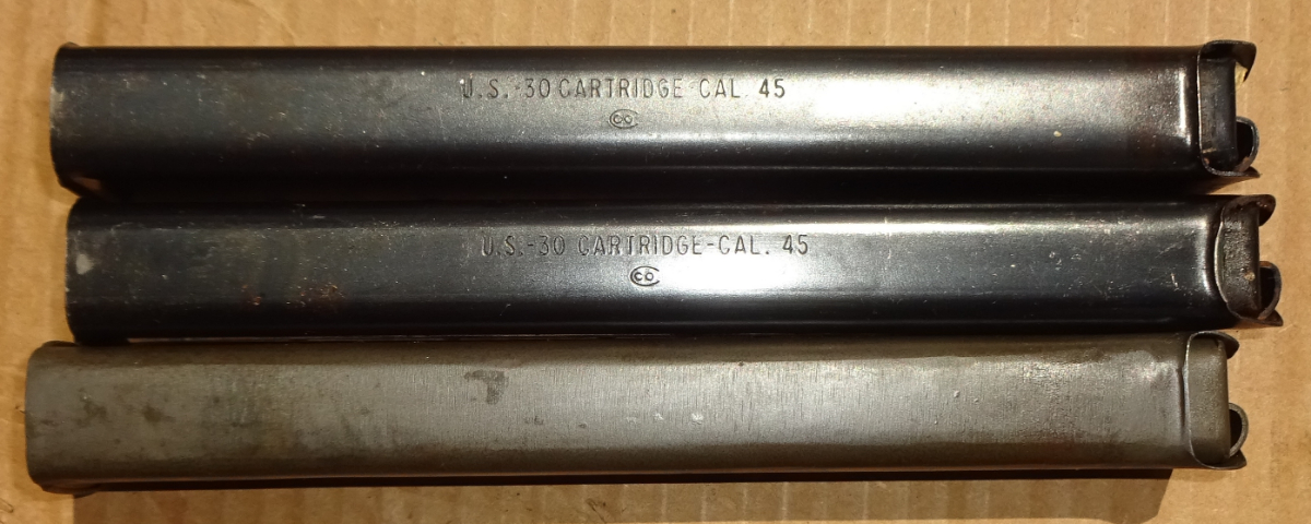 Thompson Sub-Machine Gun 30 Round Stick Magazines, Three(3) For Sale at ...
