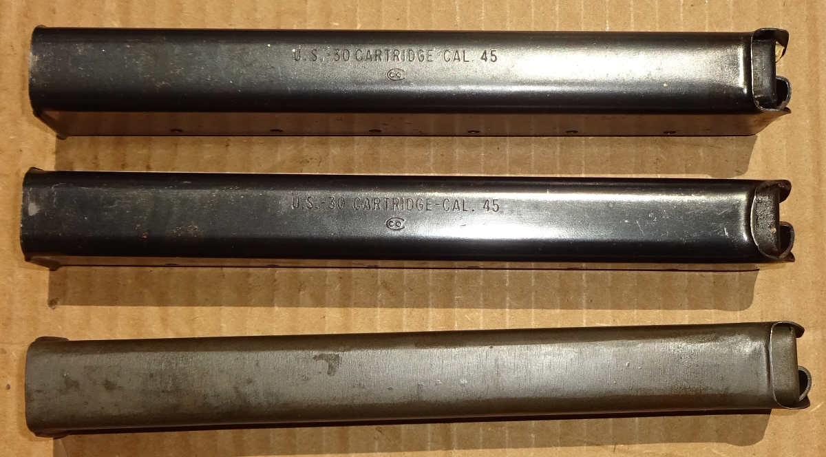 Thompson Sub-Machine Gun 30 Round Stick Magazines, Three(3) For Sale at ...