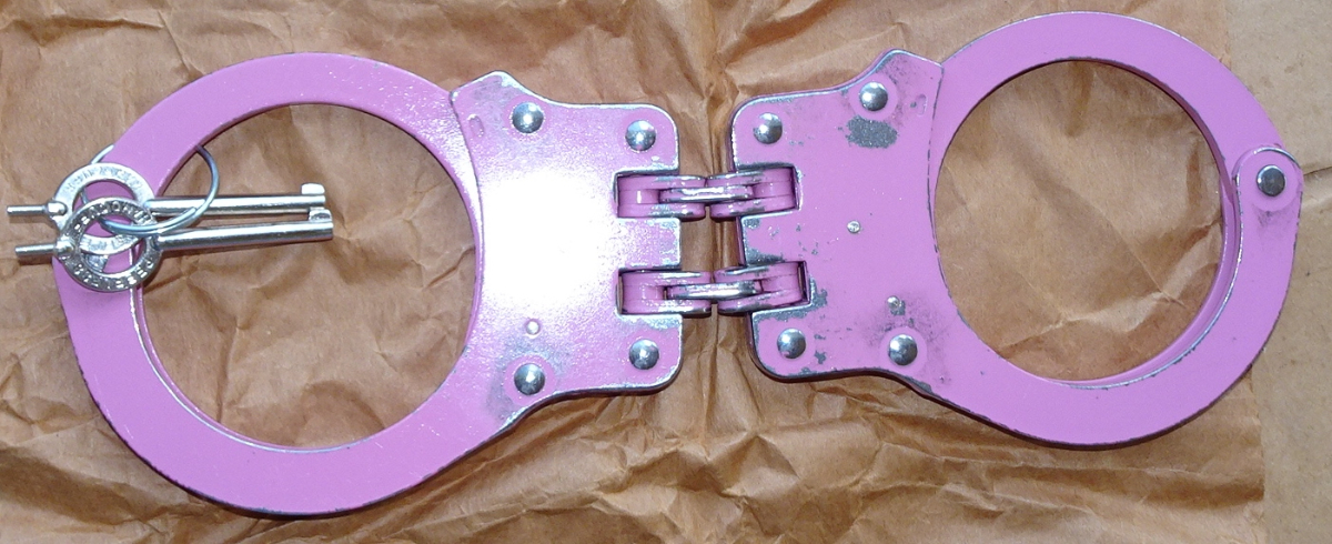 Peerless (Smith & Wesson) Hinged Handcuffs, Salesman Sample. For Sale ...