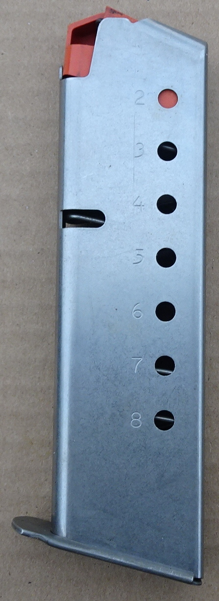 S&W 45acp Single Stack, Orange Follower, 8 Shot, Bilateral Release .45 ...