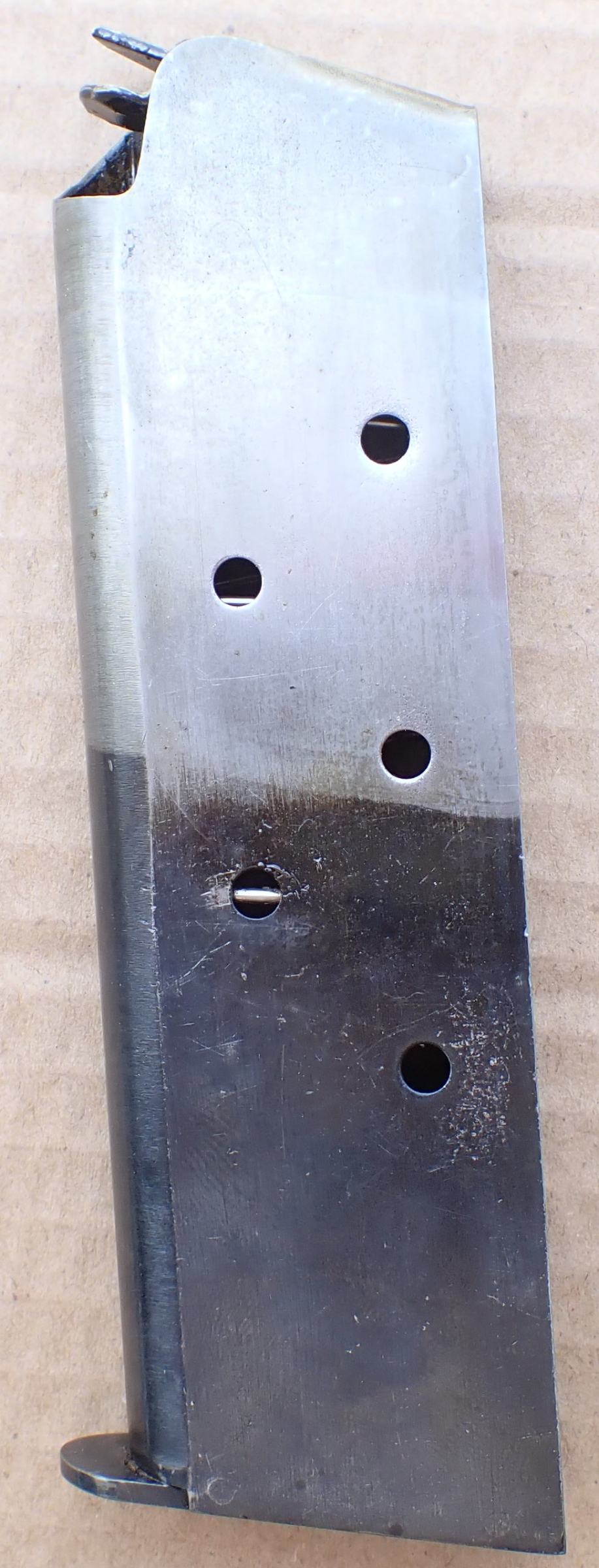 COLT COMMERCIAL 1911 45 ACP CLIP, TWO TONE, MARKED "COLT 45 AUTO" .45 ...