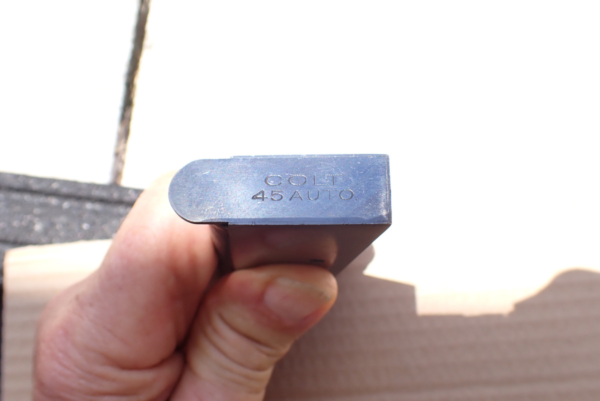 COLT COMMERCIAL 1911 45 ACP CLIP, TWO TONE, MARKED "COLT 45 AUTO" .45 ...