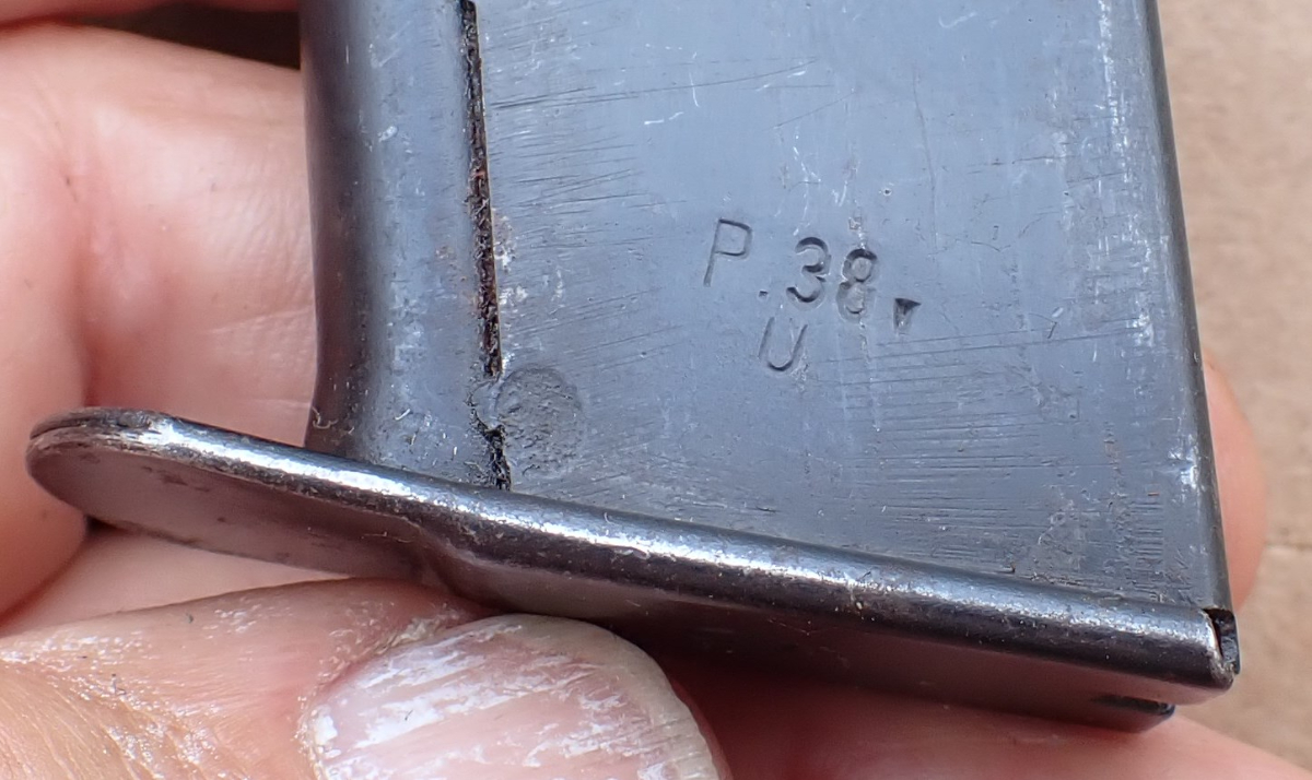 WALTHER P-38 MAGAZINE, NAZI ERA, CODED FOR WALTHER, MECHANICALLY ...