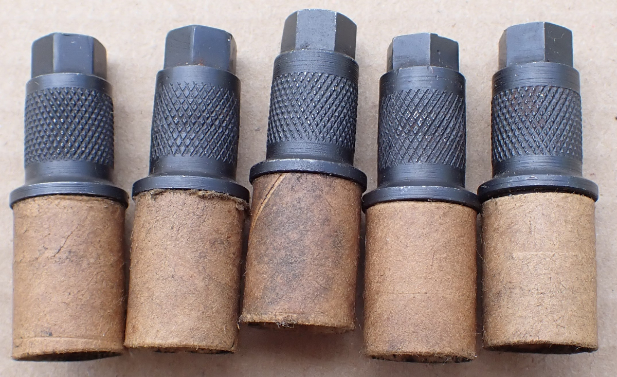 US Government Issue USGI M14 GAS CYLINDER PLUGS, FIVE (5) NEW OLD STOCK ...