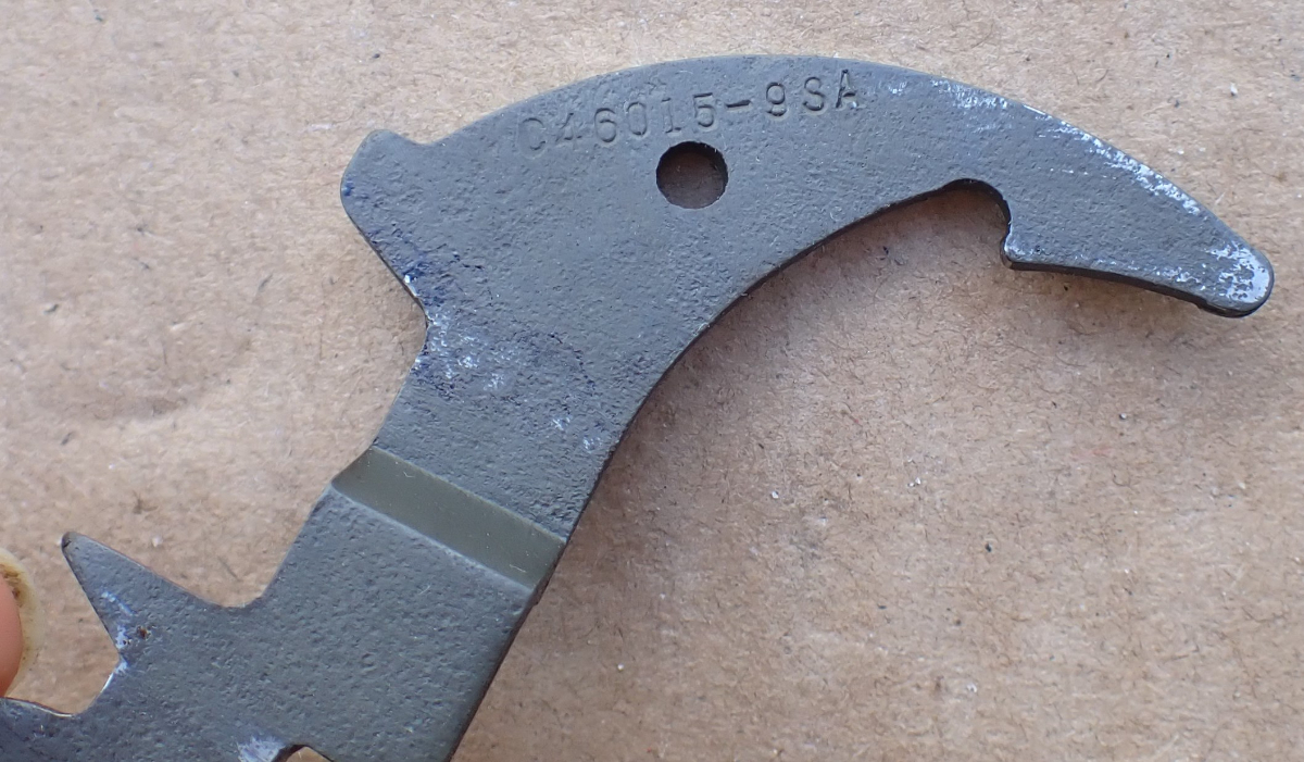 Springfield Armory M1 Garand Revision 9 Safety, Coded "C46015-9sa" .60 ...