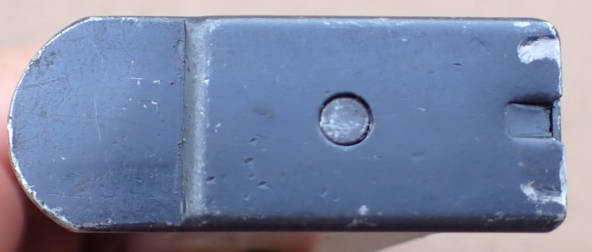 NAZI ERA P-38 MAGAZINE. DEEP ORIGINAL BLUE FINISH, ENM MANUFACTURE .38 ...