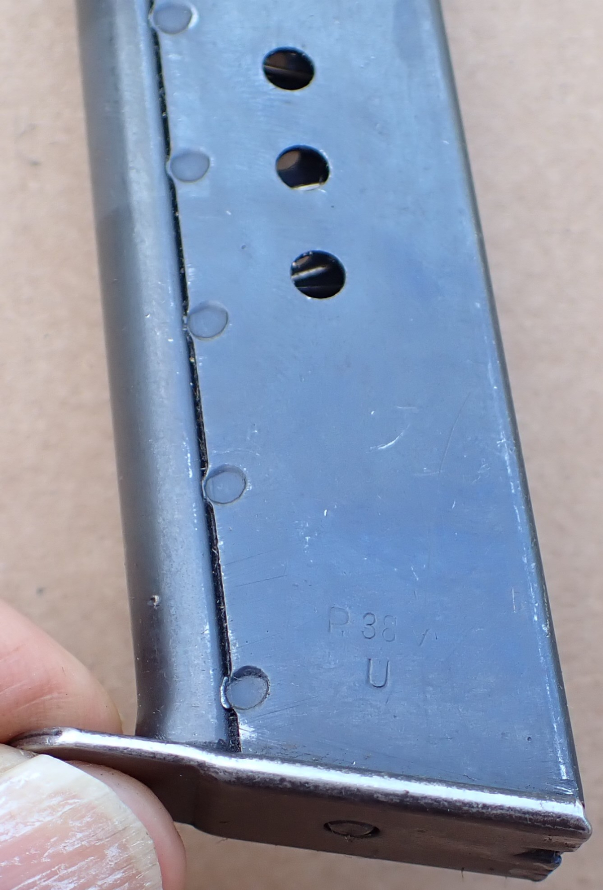 WALTHER P-38 MAGAZINE, NAZI ERA, EXCELLENT CONDITION, CODED. .38 ...