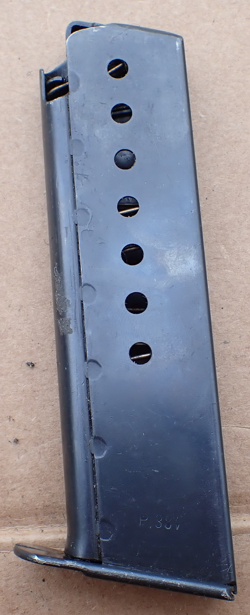 WALTHER P38 MAGAZINE, NAZI ERA, CODED, DEEP ORIGINAL BLUE FINISH .38 ...