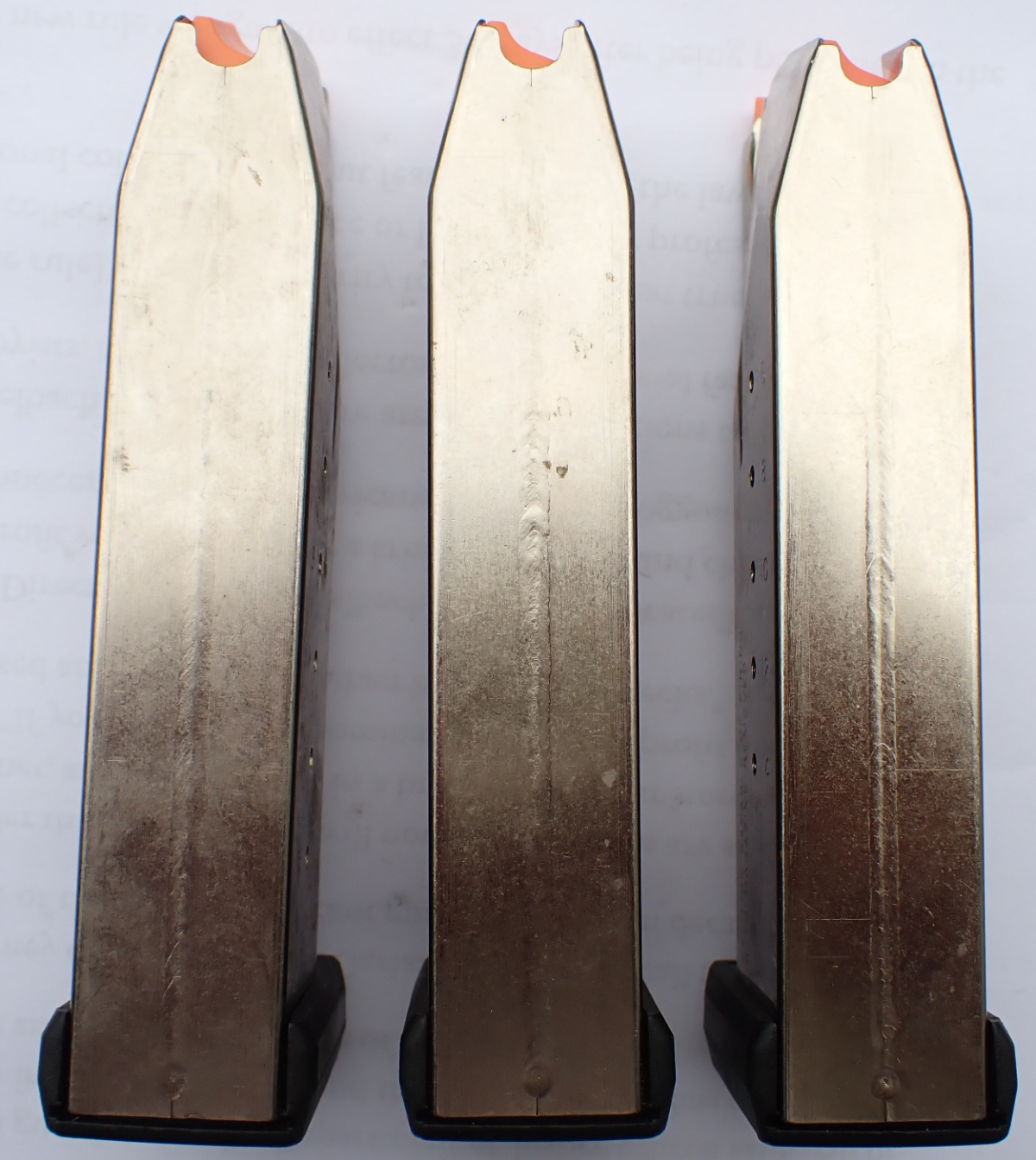 Three (3) Smith & Wesson Sigma Magazines. 40 S&W, Large Capacity ...