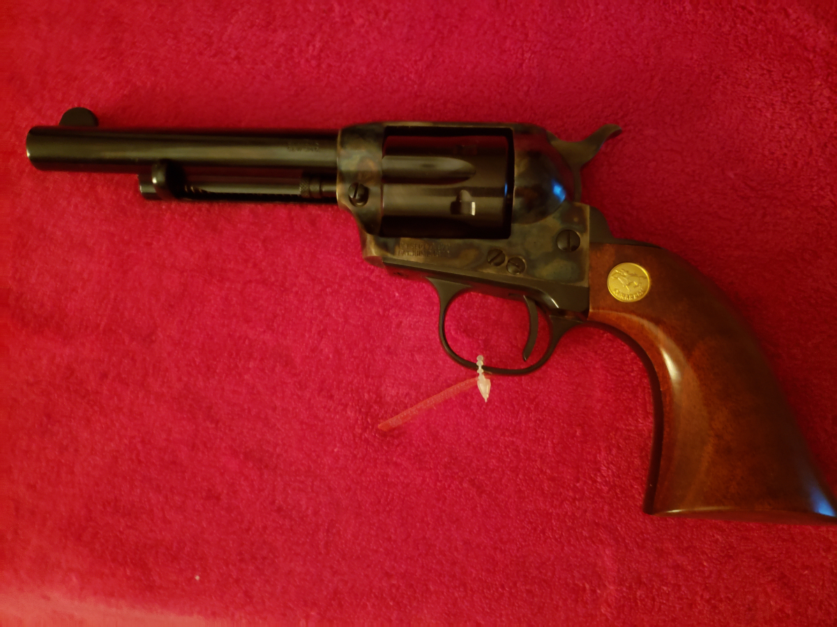 Cimarron Firearms CIMARRON MODEL P JR .38SPL FS 4.75" CC/BLUED WALNUT ...
