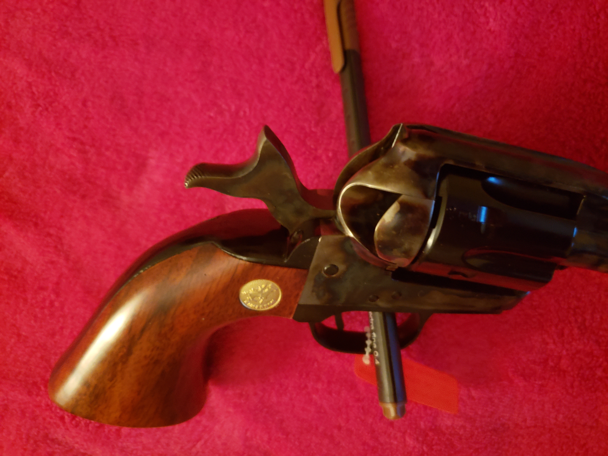 Cimarron Firearms CIMARRON MODEL P JR .38SPL FS 4.75" CC/BLUED WALNUT ...