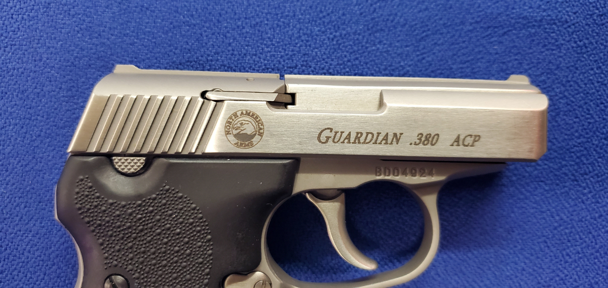 North American Arms GUARDIAN .380 ACP BRUSHED STAINLESS FINISH COMES W ...