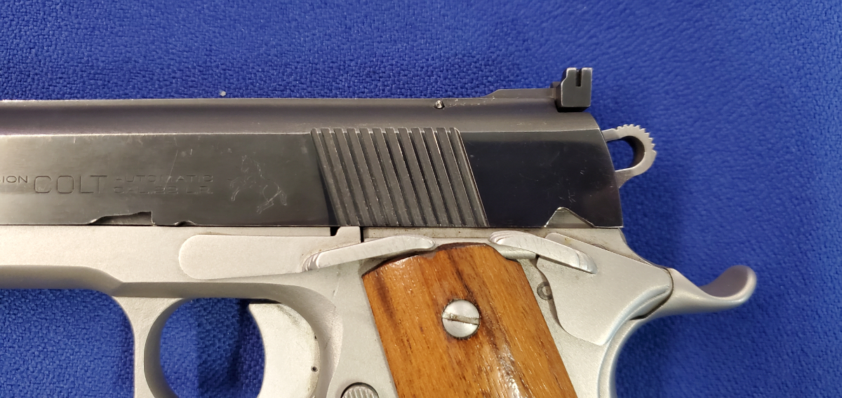 Safari Arms 1911 Frame Colt Slide Barrel And Mag Custom Wood Grips .22 ...