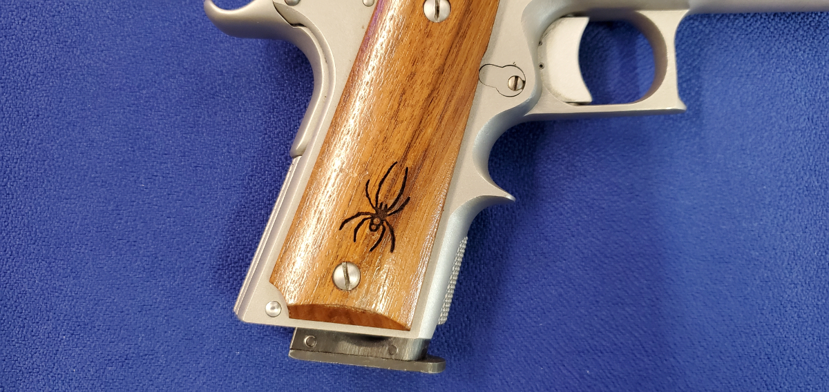 Safari Arms 1911 Frame Colt Slide Barrel And Mag Custom Wood Grips .22 ...