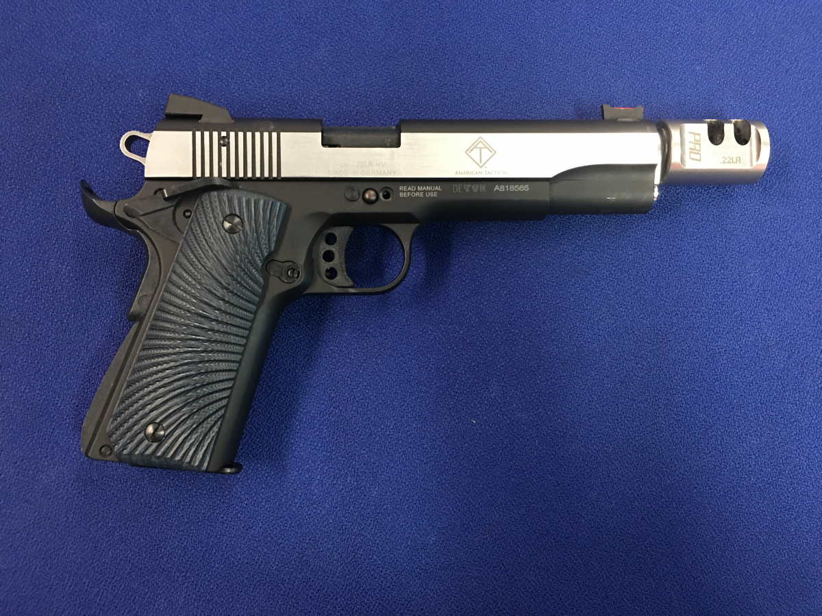 GSG 1911, COMES W/ FACTORY CASE, 3 EXTRA MAGS, TK PRO MUZZLE BREAK ...