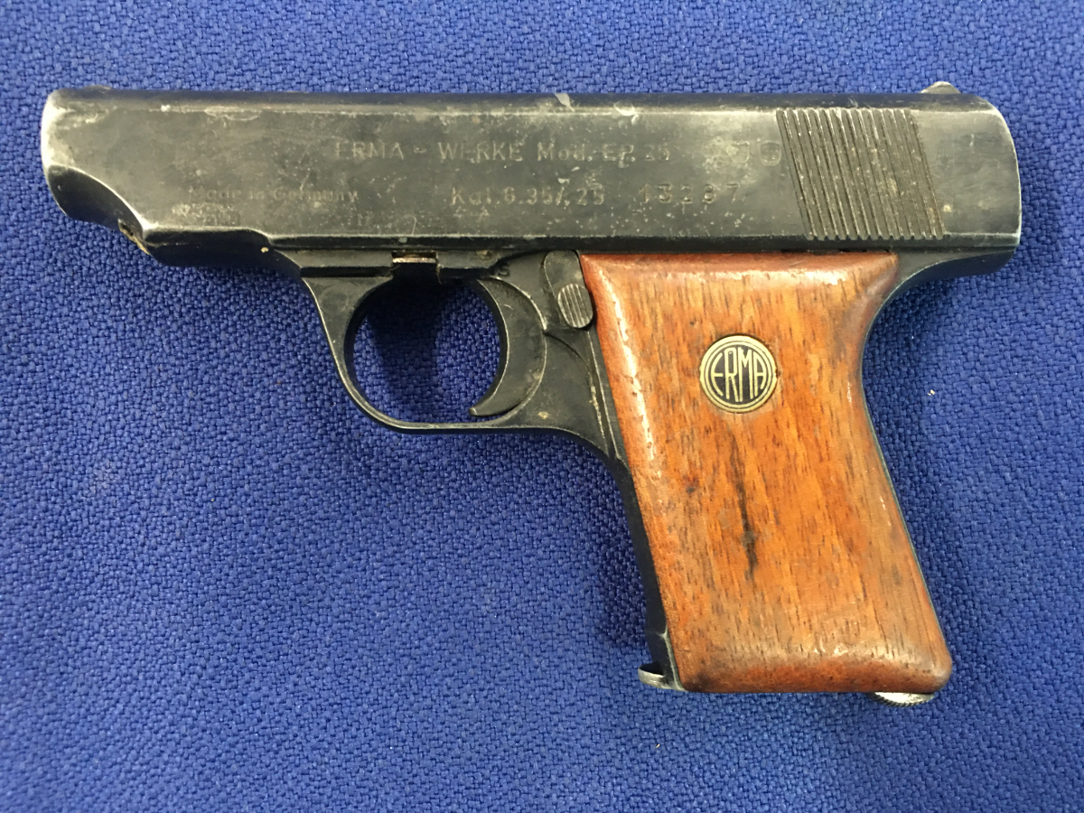 Erma Werke Model Ep. 25, Chambered In .25 Acp For Sale at GunAuction ...