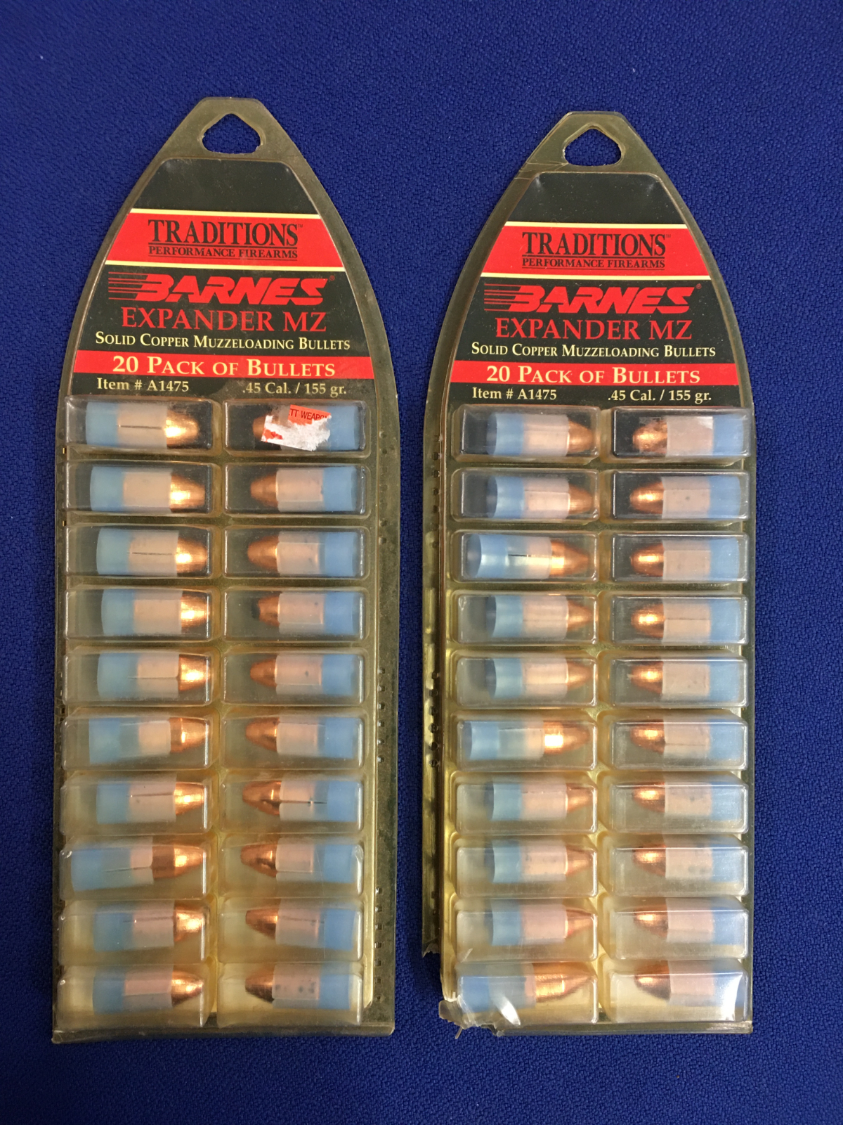 CVA HUNTERBOLT MAGNUM, COMES W/ 2 PACK OF BULLETS, CHAMBERED IN .45 ...