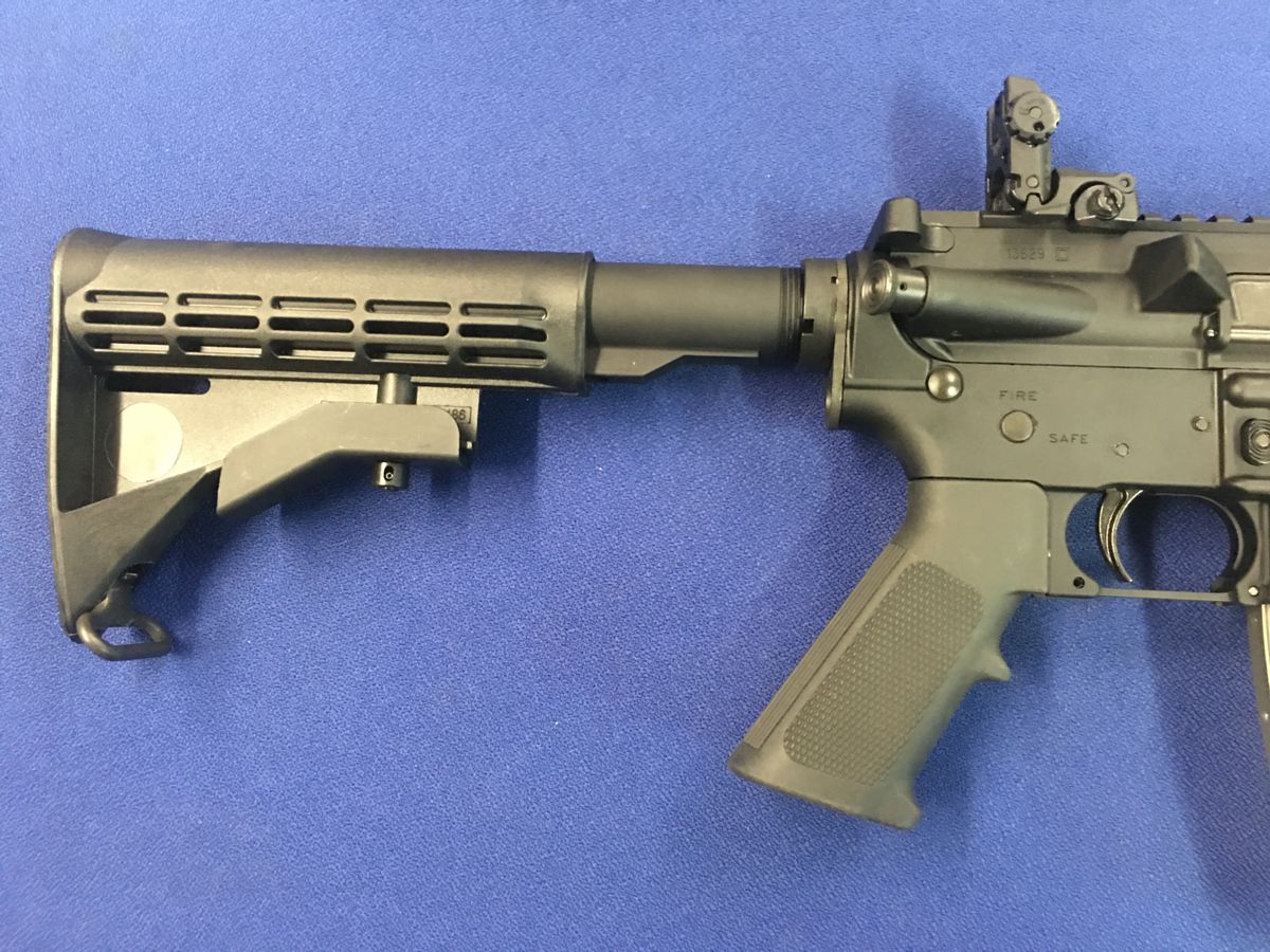 Colt CARBINE, COMES W/ 2 EXTRA MAGS AND FLIP UP REAR SIGHT, CHAMBERED ...