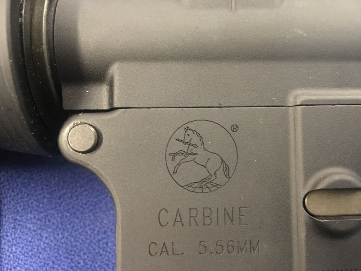 Colt CARBINE, COMES W/ 2 EXTRA MAGS AND FLIP UP REAR SIGHT, CHAMBERED ...