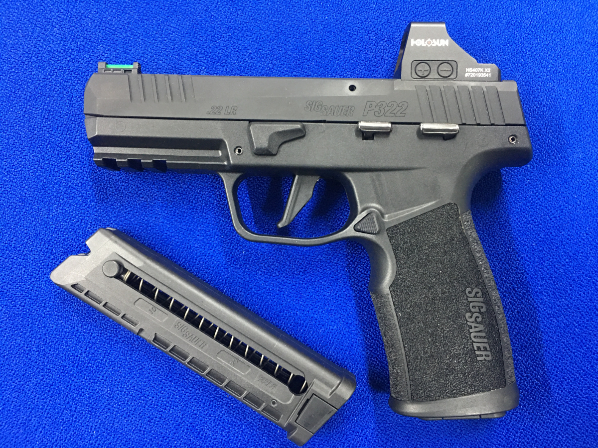 SIG Sauer P322 COMES W/ HARD CASE, 2 MAGS, HOLOSUN HS407K, THREAD ...